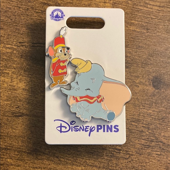 Disney | Other | Disney Dumbo And Timothy Mouse Small Pet Pin Blue Red ...